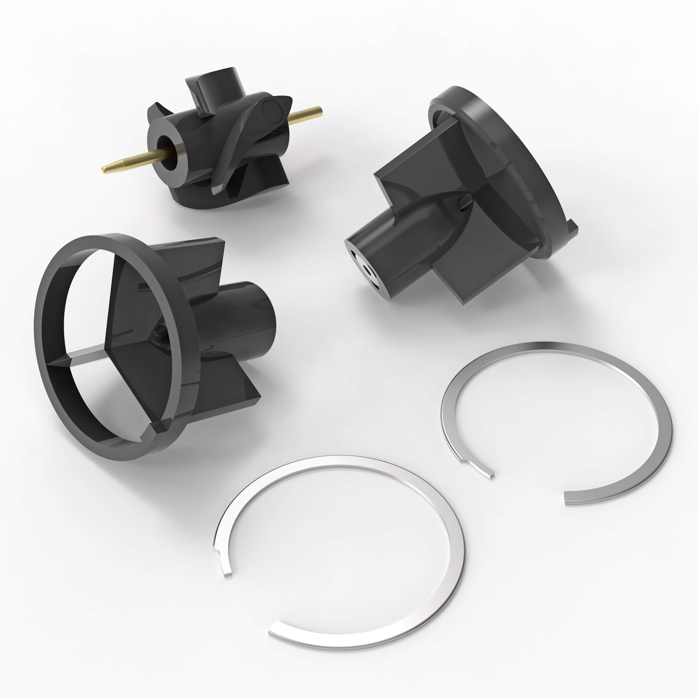 G2 Series Rotor Kit - 1" Stainless Steel - FLOMEC Flow Meters
